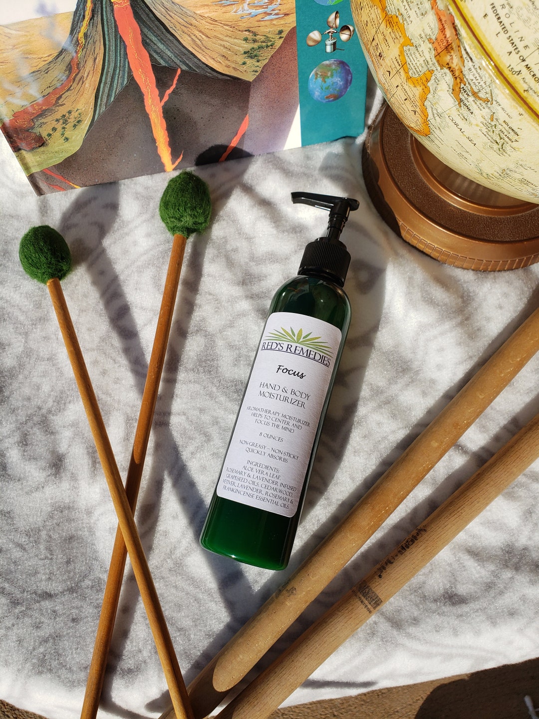 Focus - Hand & Body Moisturizer - Aromatherapy for Concentration - Safe ...