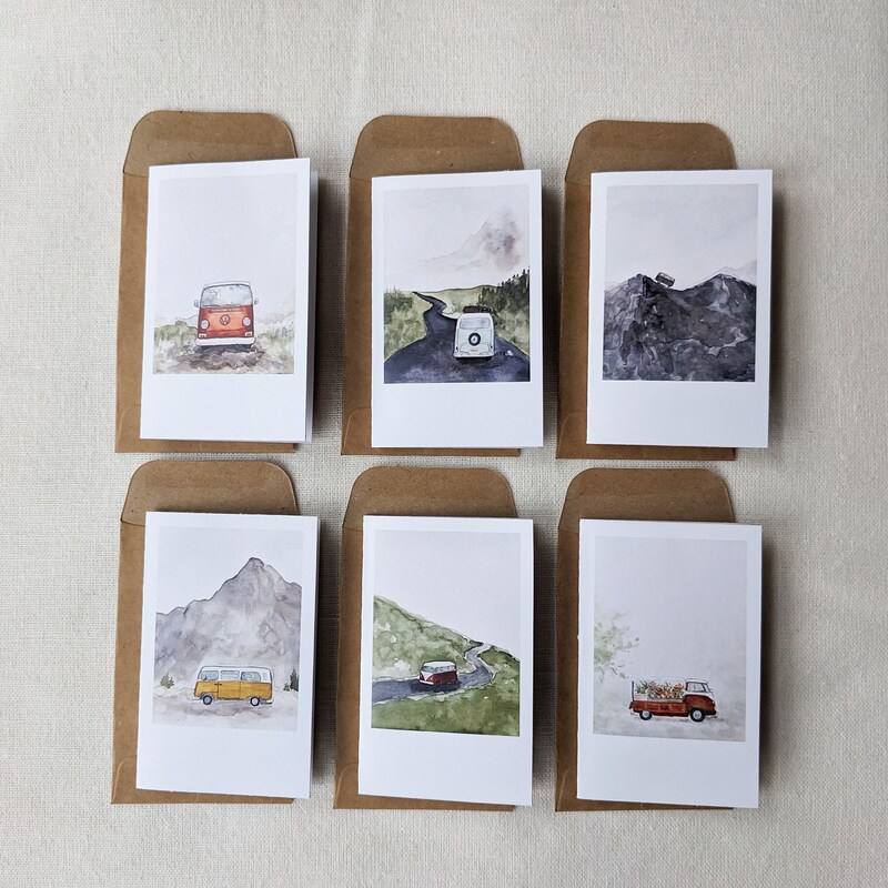Vw Bus Card - Etsy