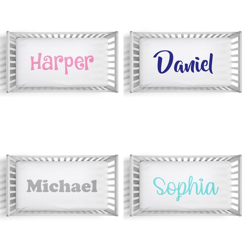 Personalized Crib Sheet Name Crib Sheet Personalized Baby - Etsy
