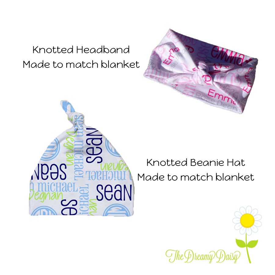 Baby Blanket Personalized Receiving Blanket for Girls or - Etsy