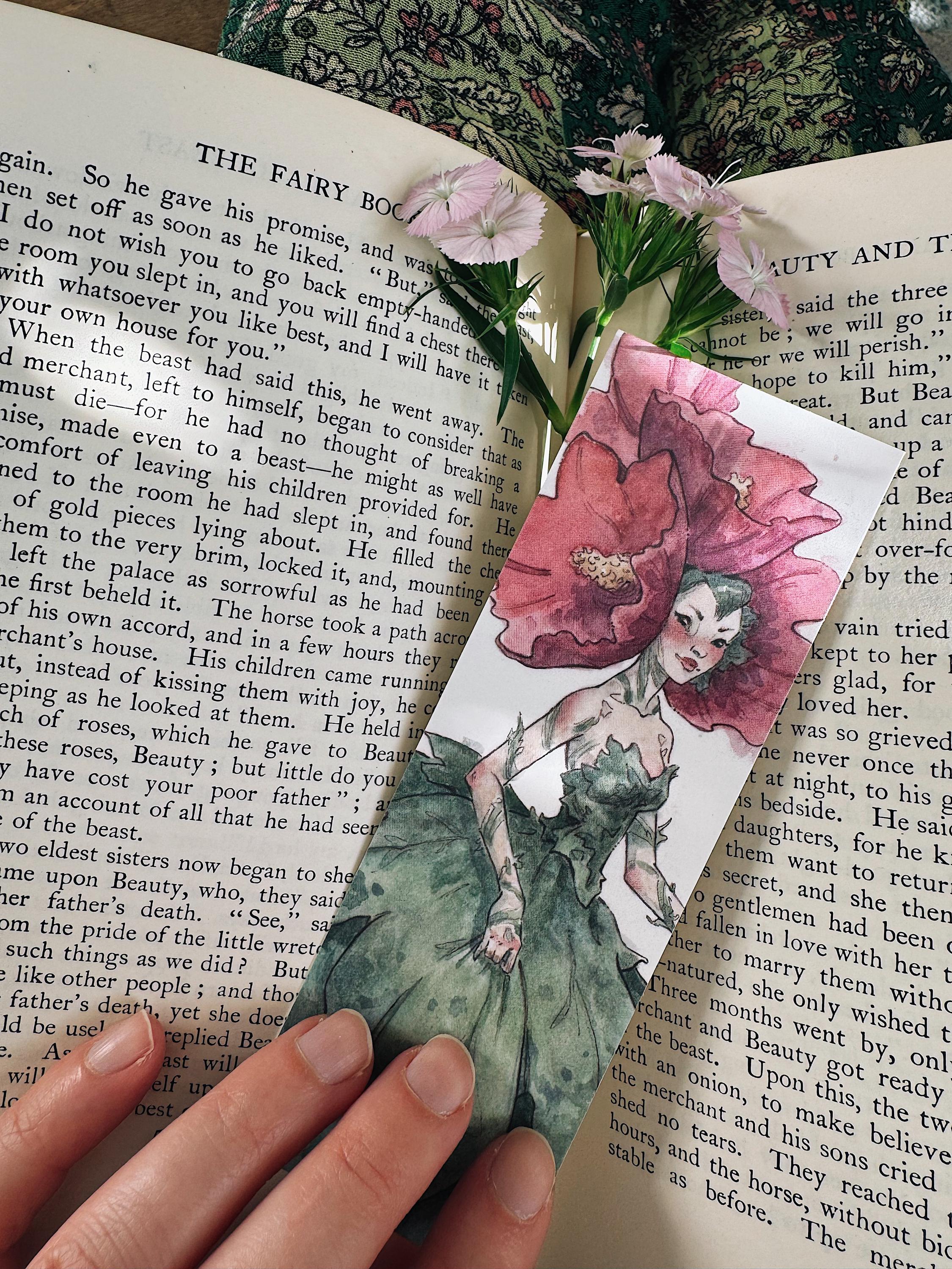 Flower Fae Bookmarks | Set of 3 | Fairy Art | Illustration | Bookmarks ...