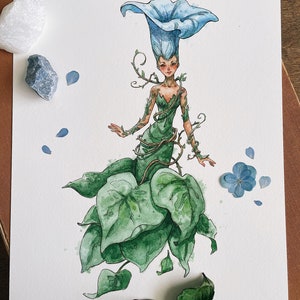 Set of 3 Flower Fae Art Prints | Fairy Art | Illustration | Signed ...