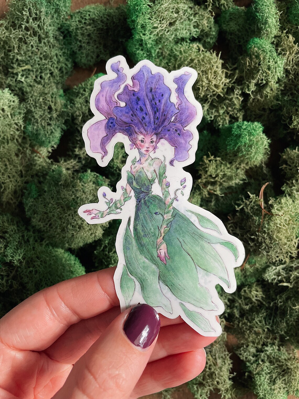 Flower Fae Sticker Fairy Art Vinyl Stickers - Etsy
