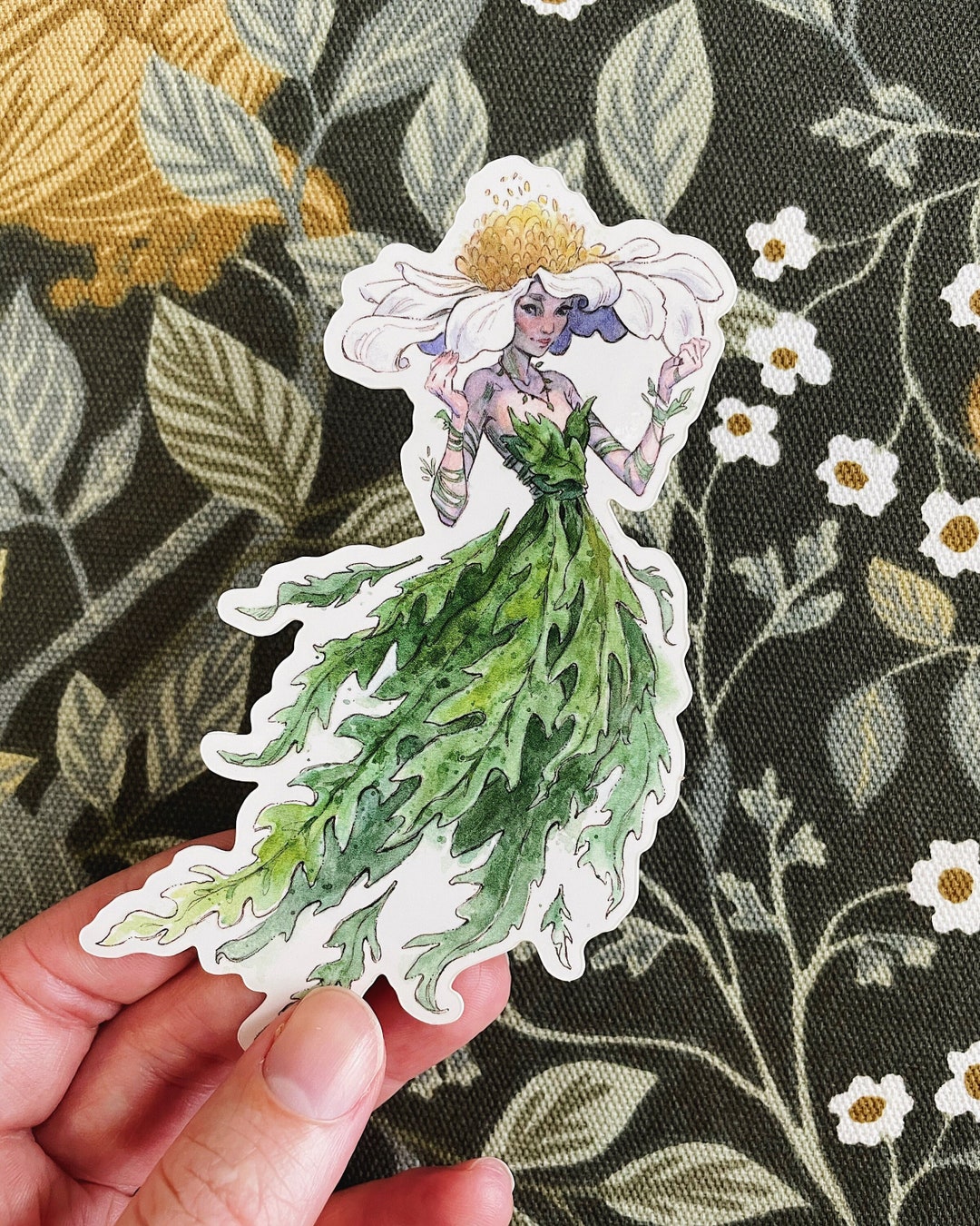 Flower Fae Sticker Fairy Art Vinyl Stickers Cottagecore - Etsy