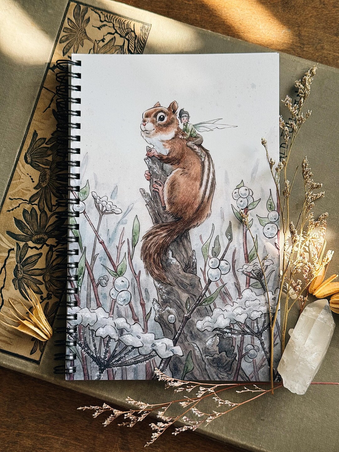 First Frost Notebook | Soft Touch Cover | Nature Art | Animal Art ...