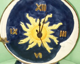 Ceramic clock | Etsy