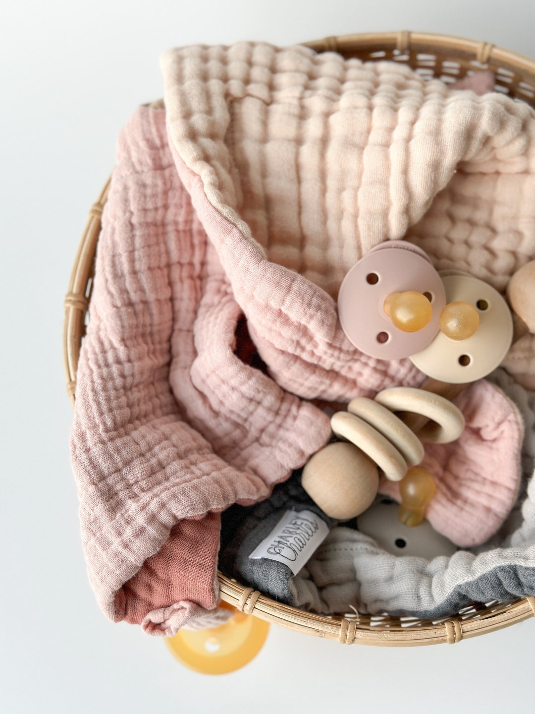 Plush Pacifier Holder Blanket / Security Blanket / Baby Snuggle Lovey ...