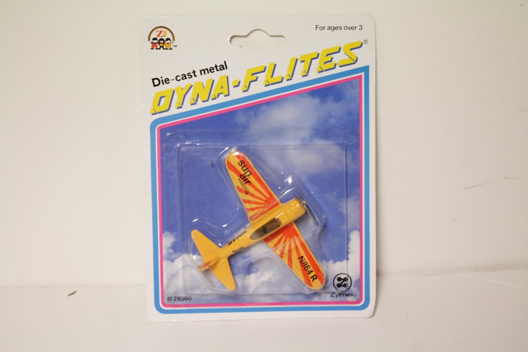 Vintage Dyna-flites Diecast Model Airplane in Package #37 - Etsy