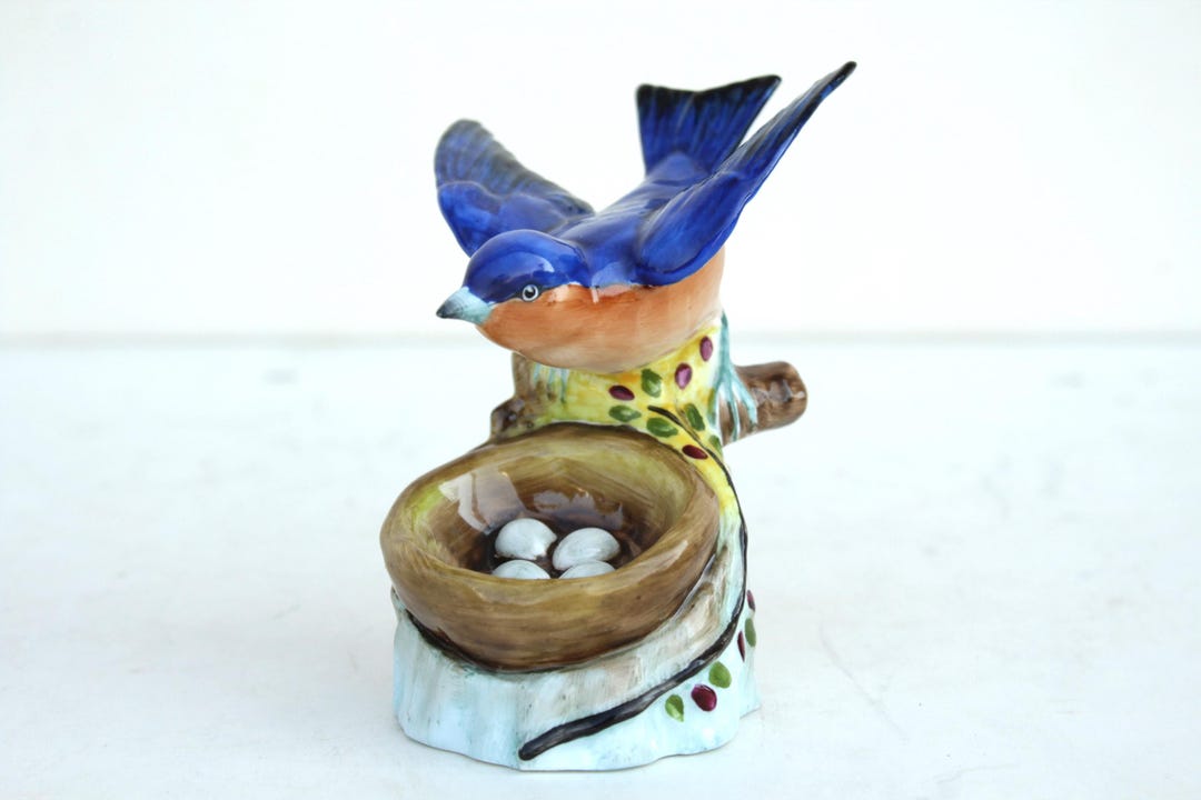 Royal Adderley England American Bluebird Porcelain Figurine - Etsy