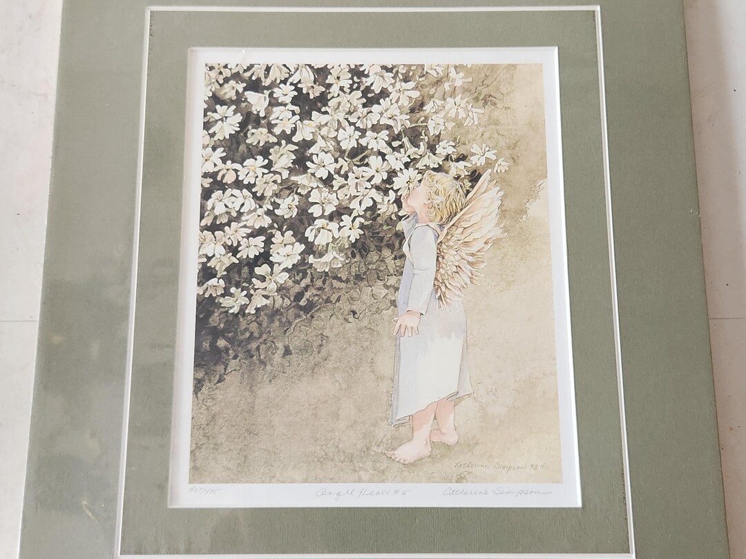 Catherine Simpson "angel Heart #5" Limited Edition Art Print - Etsy