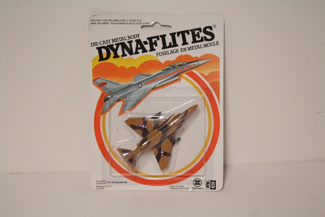 Vintage Super Dyna-flites Diecast Model Airplane in Package #2 - Etsy
