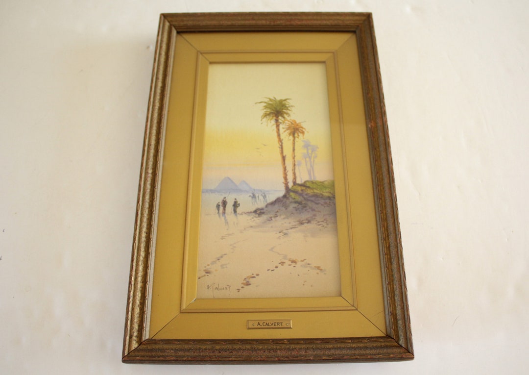 Antique 19th Century Alfred Calvert / Otto Tilche (1821-1894) Egyptian ...