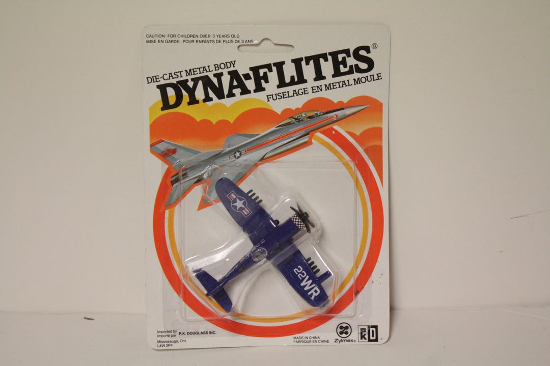 Vintage Super Dyna-flites Diecast Model Airplane in Package #4 - Etsy