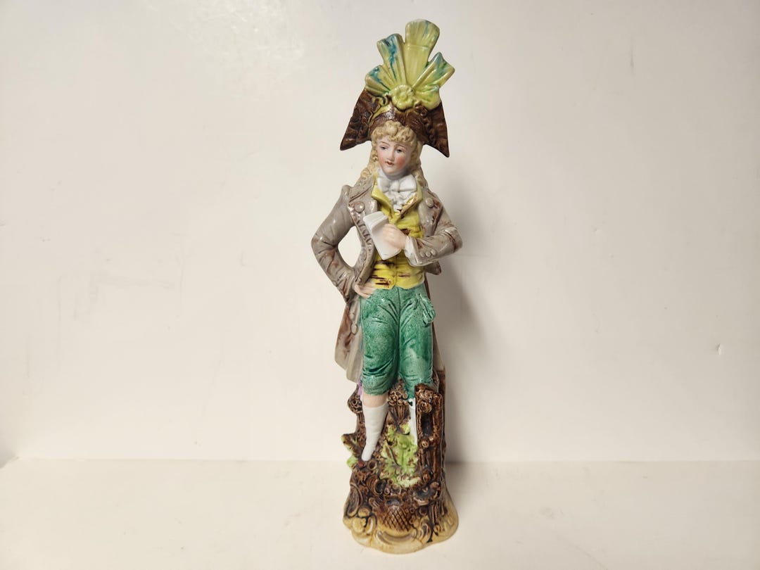 Antique 11 1/2" Tall German Porcelain Period Soldier Figurine - Etsy
