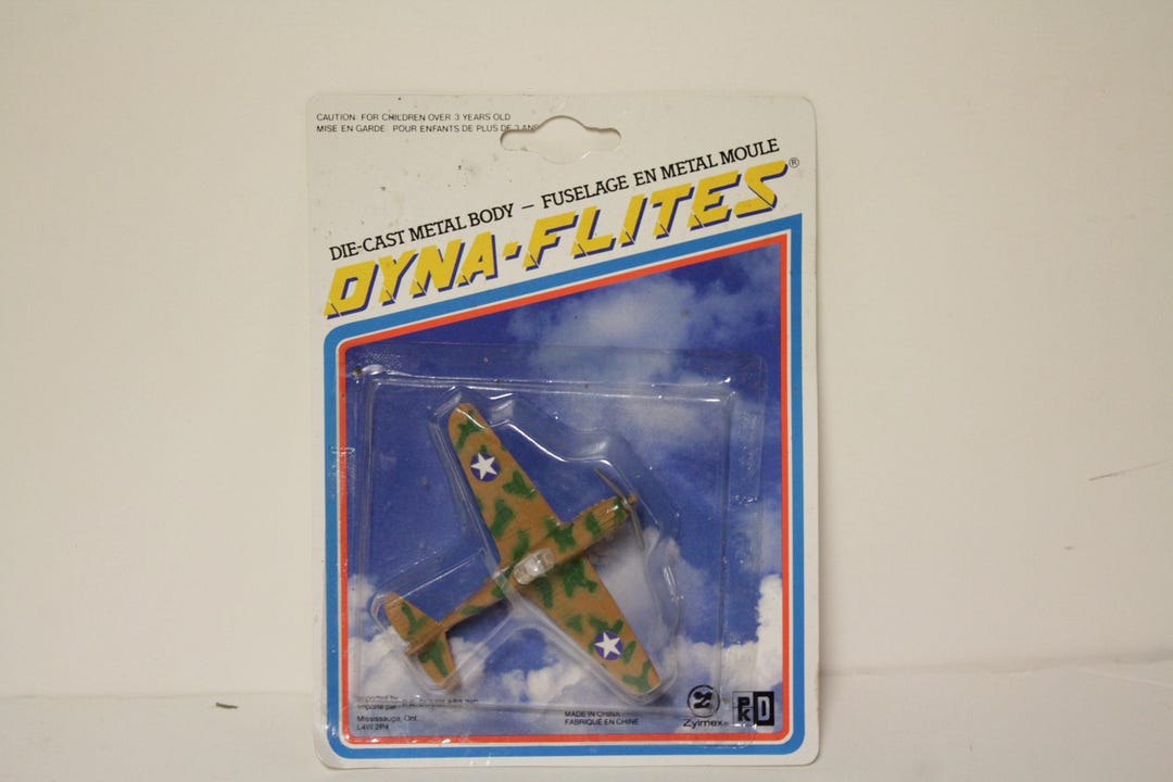 Vintage Super Dyna-flites Diecast Model Airplane in Package #8 - Etsy