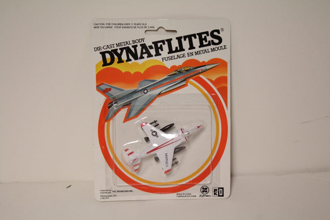 Vintage Dyna-flites Diecast Model Airplane in Package #38 - Etsy