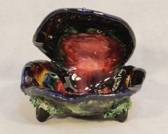 Majolica Shell Bowl | Etsy