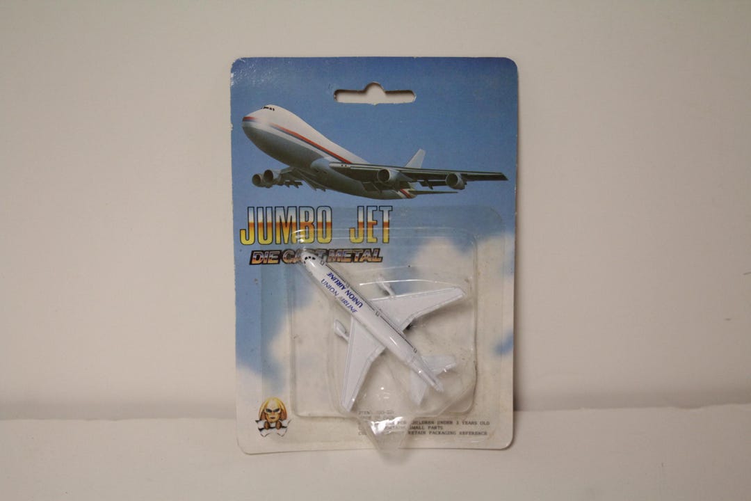 Vintage Jumbo Jet Diecast Model Airplane in Package #27 - Etsy