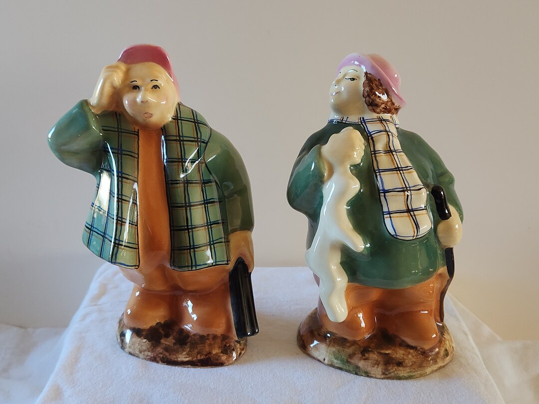 Two Rare Porcelain WWII England Hunter Figurines Stamped "cy" - Etsy