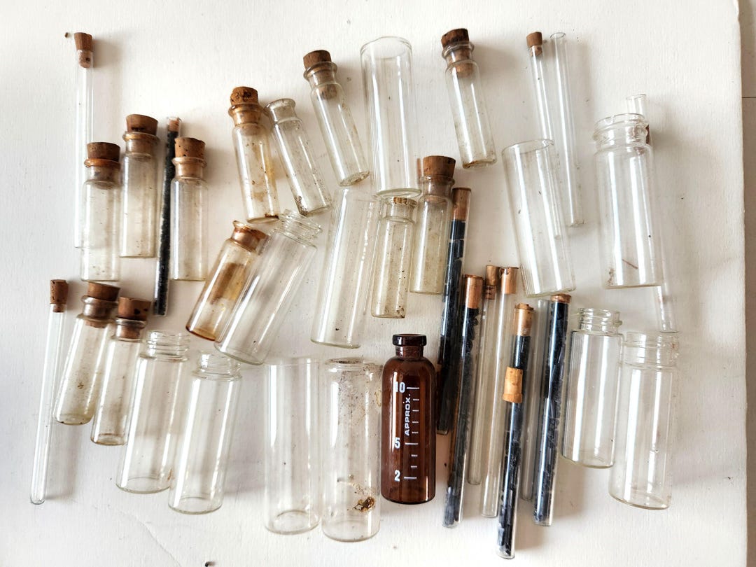Vintage Glass Medicinal Pharmaceutical Viles and Bottles - Etsy