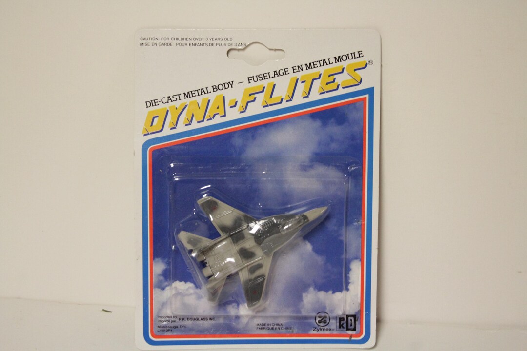 Vintage Super Dyna-flites Diecast Model Airplane in Package #7 - Etsy
