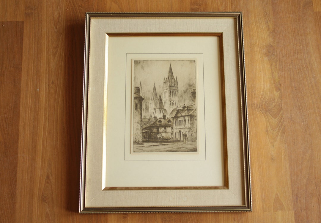 Antique truro Cathedral Etching by Featherstone Robson 1880 1936 - Etsy