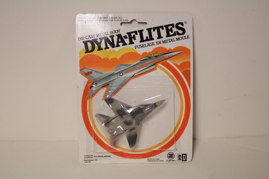 Vintage Super Dyna-flites Diecast Model Airplane in Package #18 - Etsy
