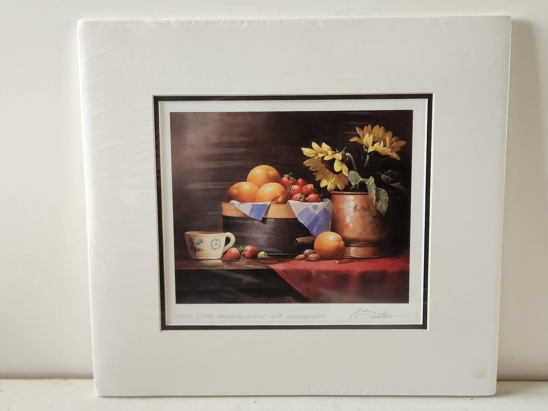 Victor Santos "still Life With Sunflower" Art Print - Contemporary ...