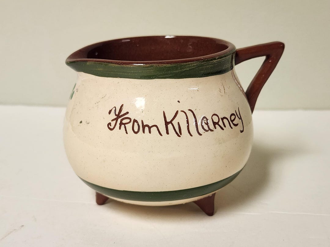Vintage England Motto Ware Shamrock Creamer from Killarney - Etsy