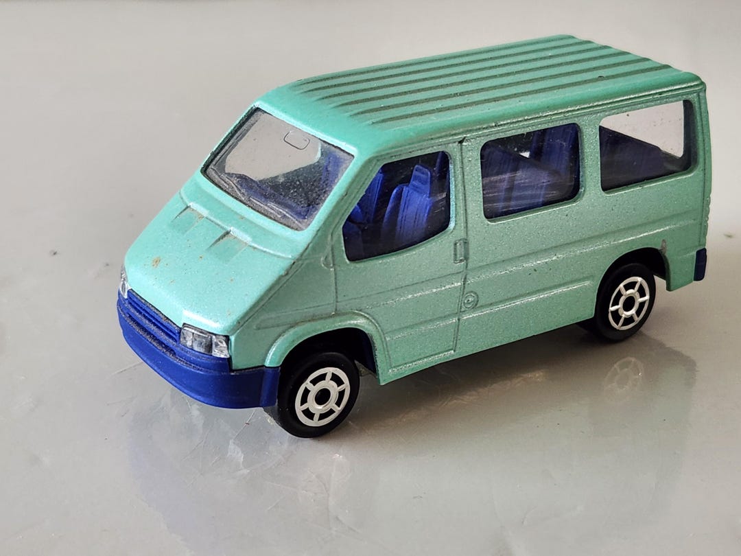1:60 Majorette Baby Blue Ford Transit Van Made in France No.243 Diecast ...
