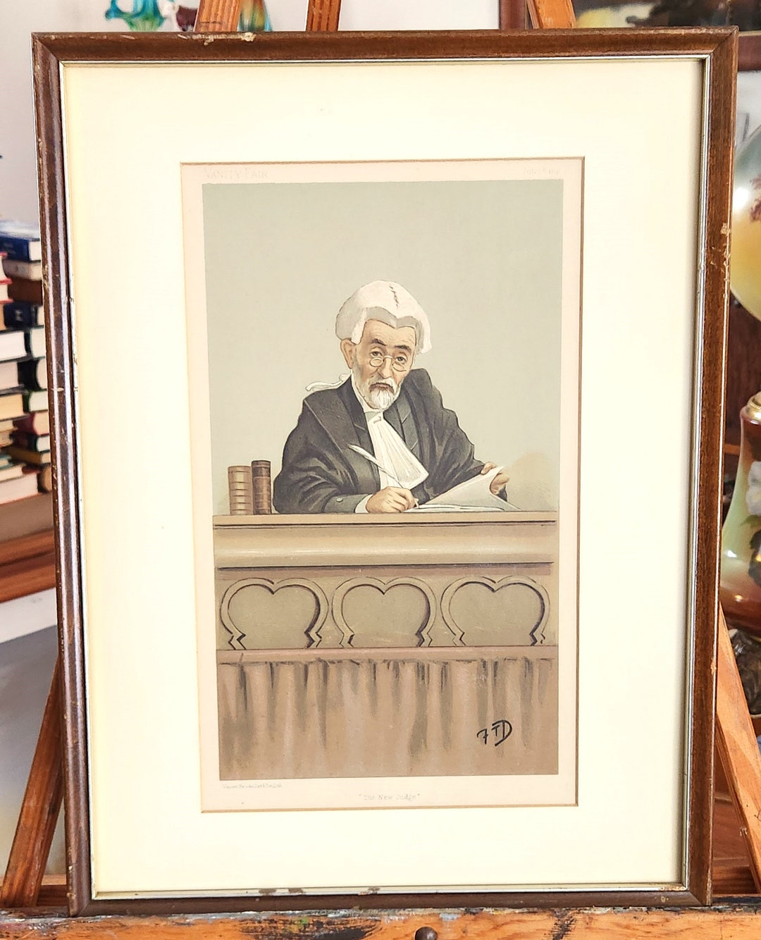Antique 1897 Vanity Fair Judge the New Judge Coloured Lithograph - Etsy