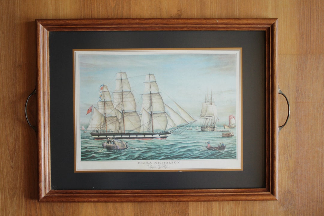 Vintage Eliza Nicholson Clipper Ships Pimpernel England Wall Tray - Etsy