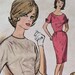 1950's One Piece Dress Simplicity 4022 Simple to Make Size 12 Bust 32 ...
