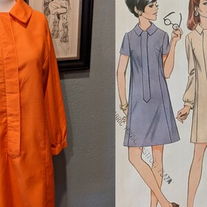 1968 Handmade Mod Shift Dress Size Large Classic Business - Etsy