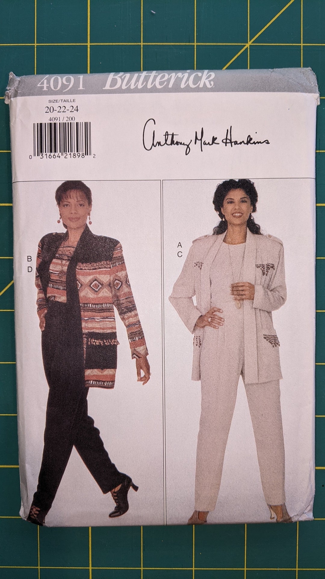 Anthony Mark Hankins Fashion Designer 1990's Dress Butterick Sewing ...