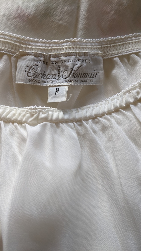 1950's Hand Embroidered Half Slip by Corhan Noumair S… - Gem