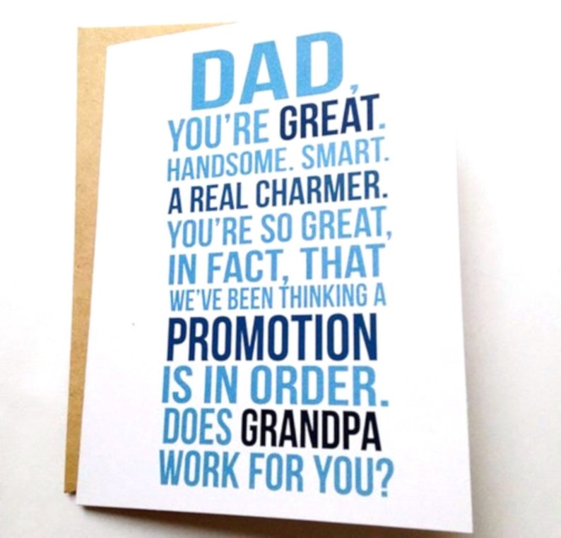 New Grandpa Card First Time Grandpa Baby Announcement - Etsy