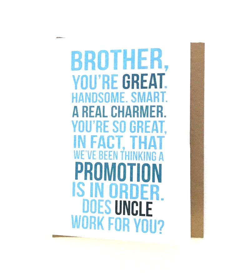 New Uncle Card First Time Uncle Baby Announcement Family | Etsy