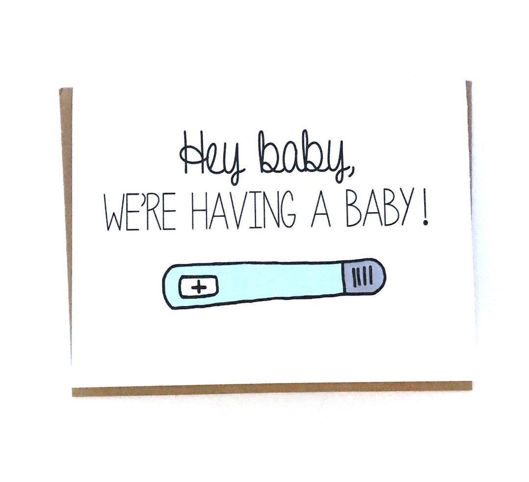 Pregnancy Announcement New Baby Card Baby Announcement - Etsy
