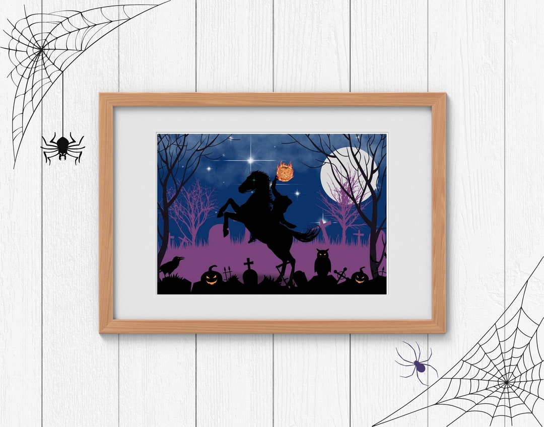 Headless Ride, Halloween Art, Spooky Season, Headless Horseman, Pumpkin ...