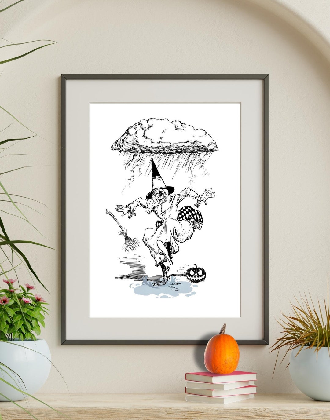 Fear of Melting, Witch Download Printable, Cartoon Witch Halloween Art ...
