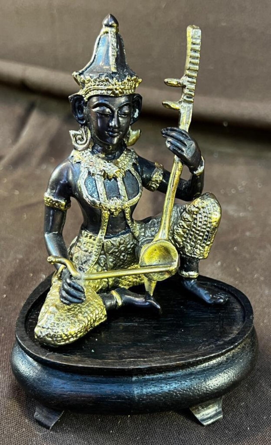 Thai Prince Pra Apai Manee Asian Indian Brass Bronze Man Art Sculpture ...