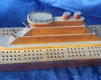 Cribbage Board Boat - Etsy
