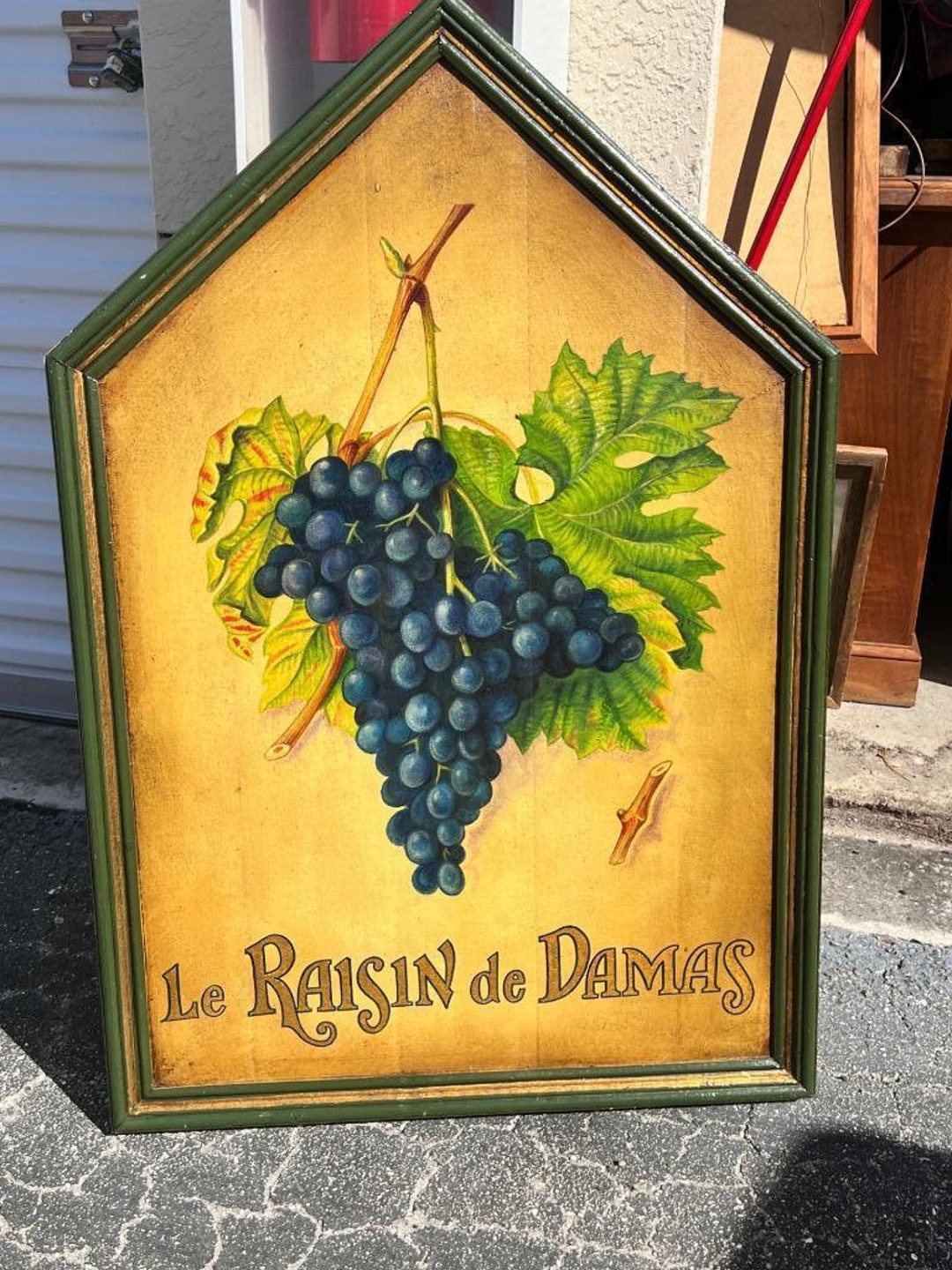 Le Raisin De Damas Damascus Wine Grapes Oil Painting French Restaurant ...