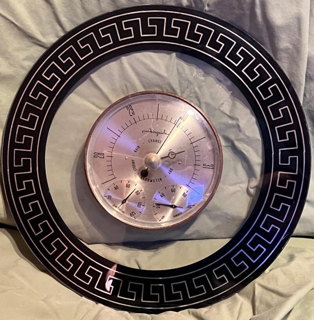 Vintage MCM Air Guide Barometer With Lucite Mid Century Modern Frame ...