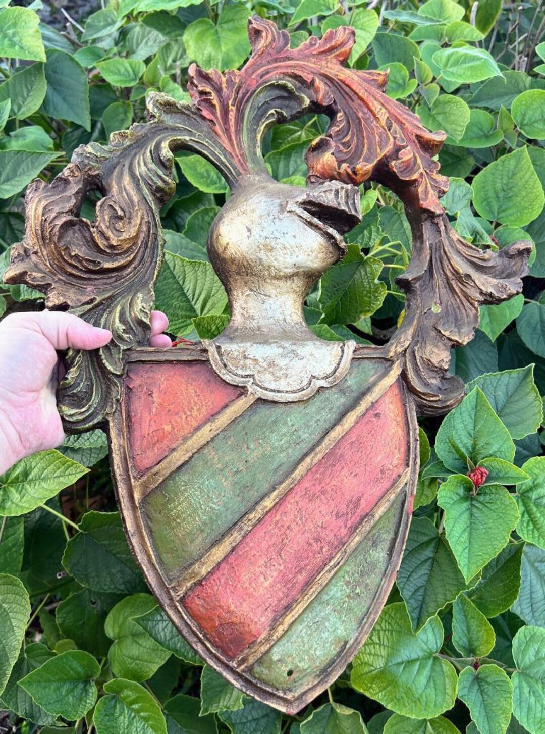 Vintage Segura Studios Fiberglass Armorial Crest Sheild Coat of Arms ...