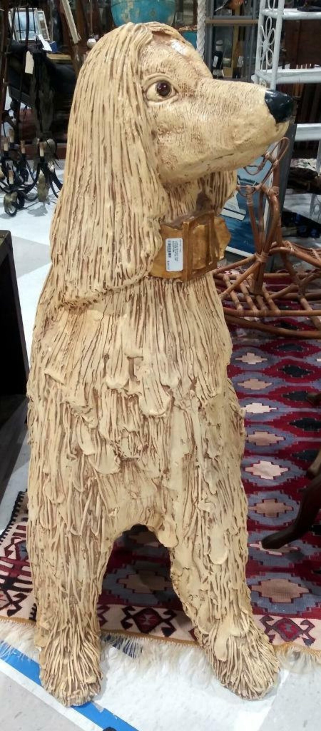 BIG California Art Sculpture Dog JARU Dante 1974 Statue Mid - Etsy