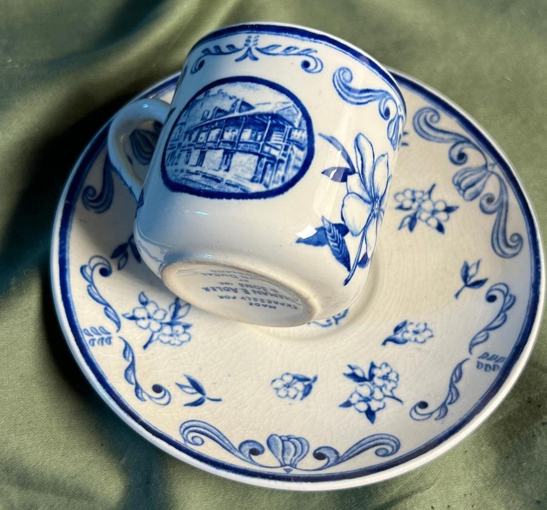 Vintage New Orleans Crown Ducal Cup & and Saucer Set Coleman E Adler ...