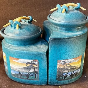 Vintage Ken Jensen RAKU American Art Pottery Artist Signed Palm Tree ...