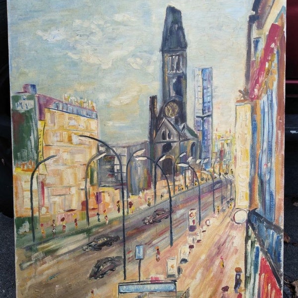 Vintage Modernist Oil Painting - Etsy